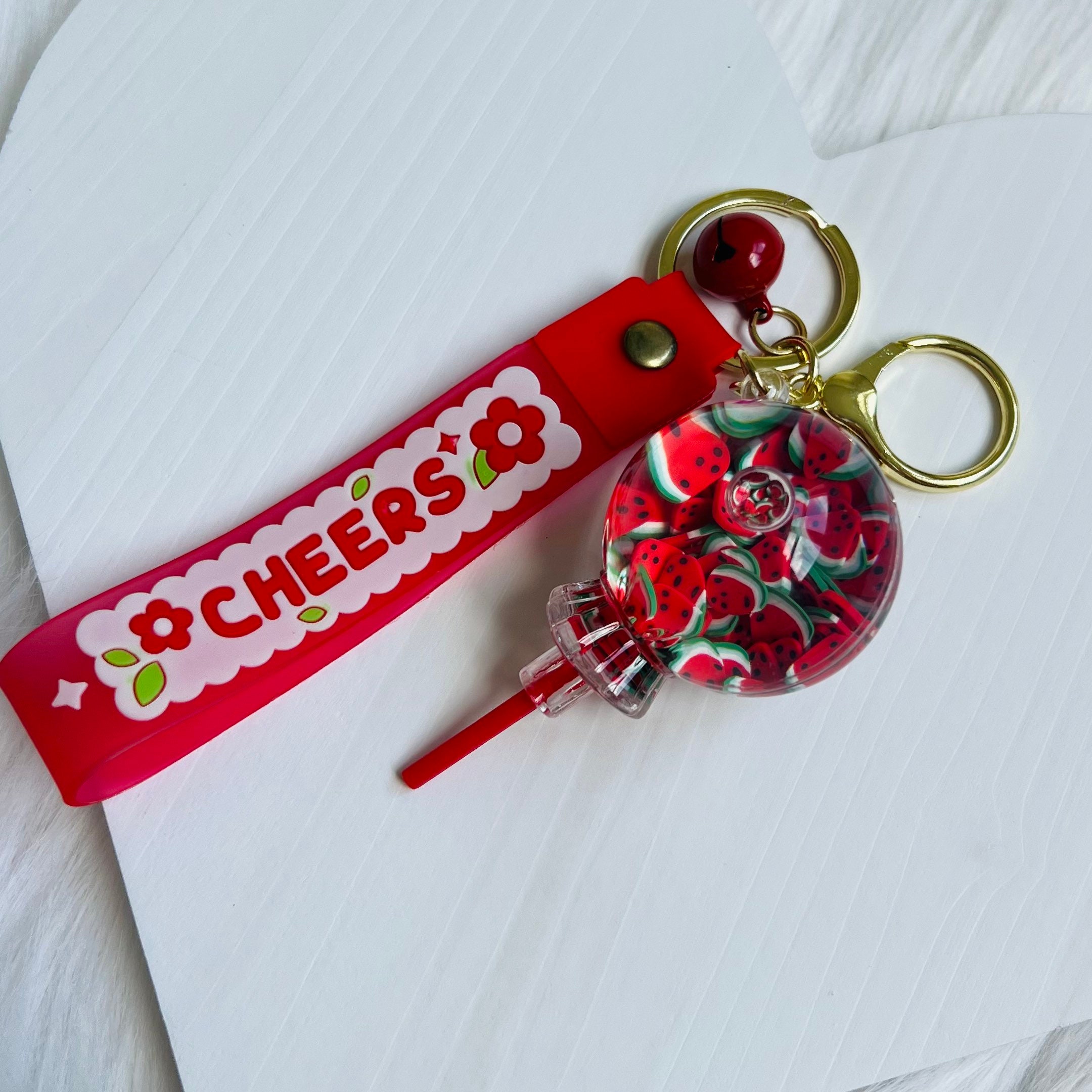Fruit Lollipop Keychain, Candy Accessory, Key Ring Holder, Fruit Charm ...