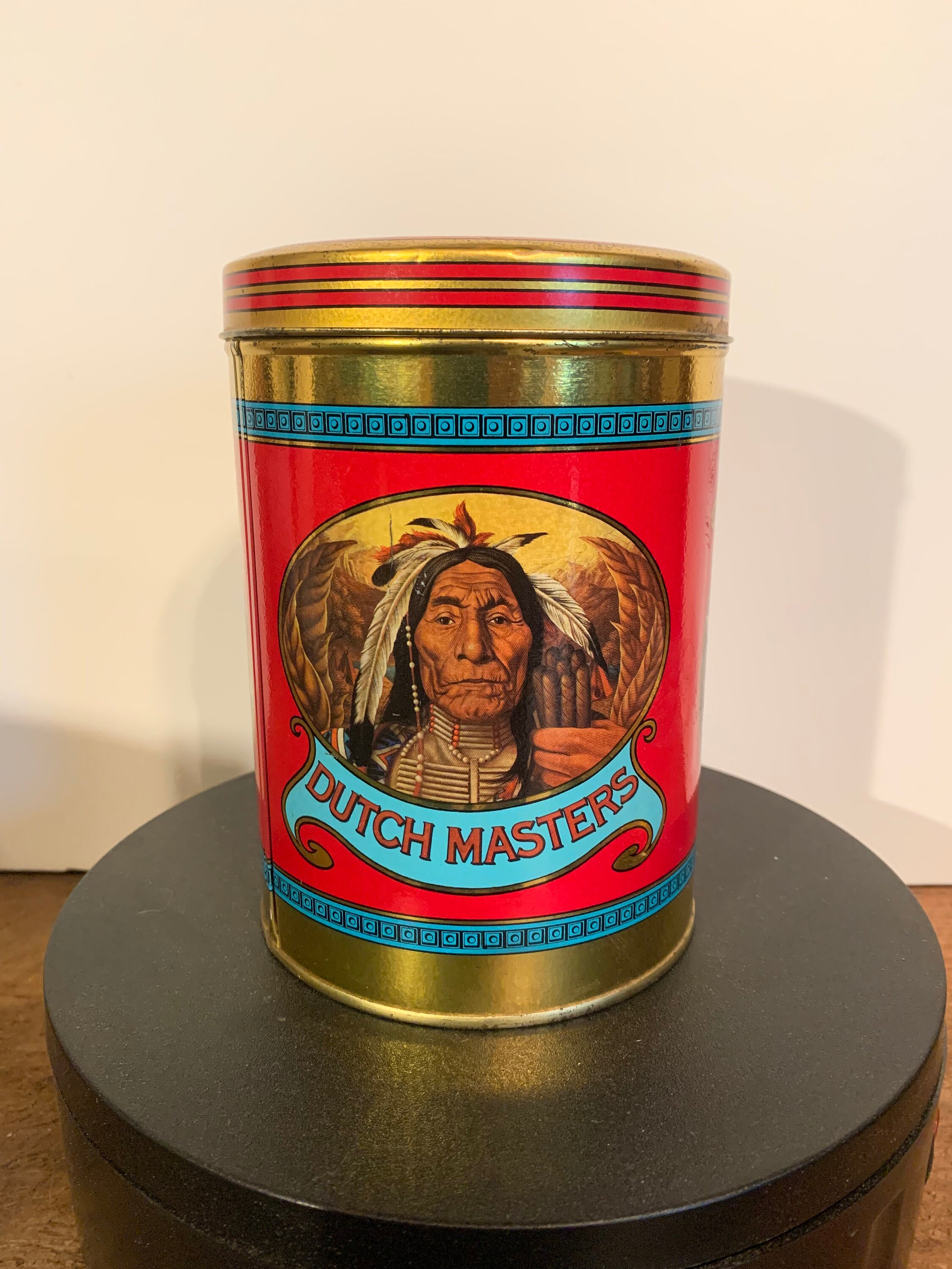 Vintage Dutch Masters Cigar Tin 25 Panetela Can Steel Can With Picture ...
