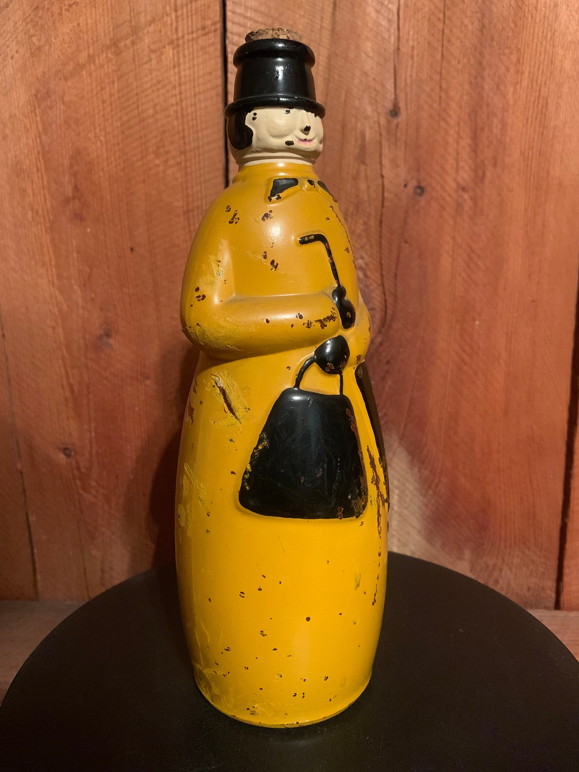 Vintage 1930s Carrie Nation Vinegar Bottle | Hand Painted Lady With ...