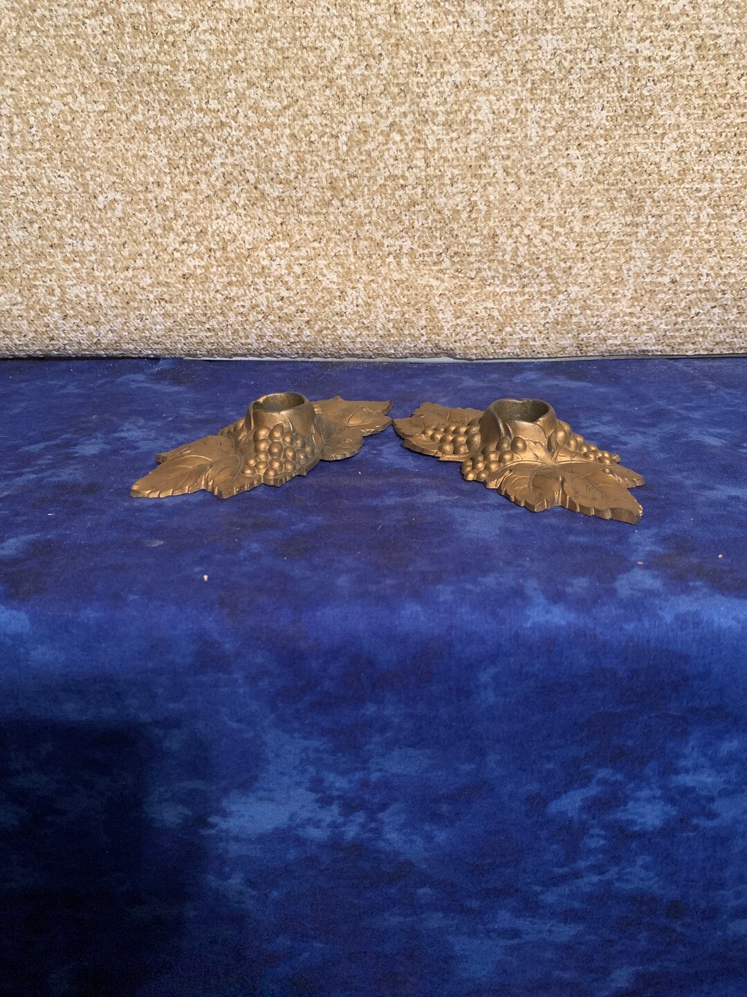 Vintage Pewter Colonial Casting Company Grape Leaf Gold Tone - Etsy