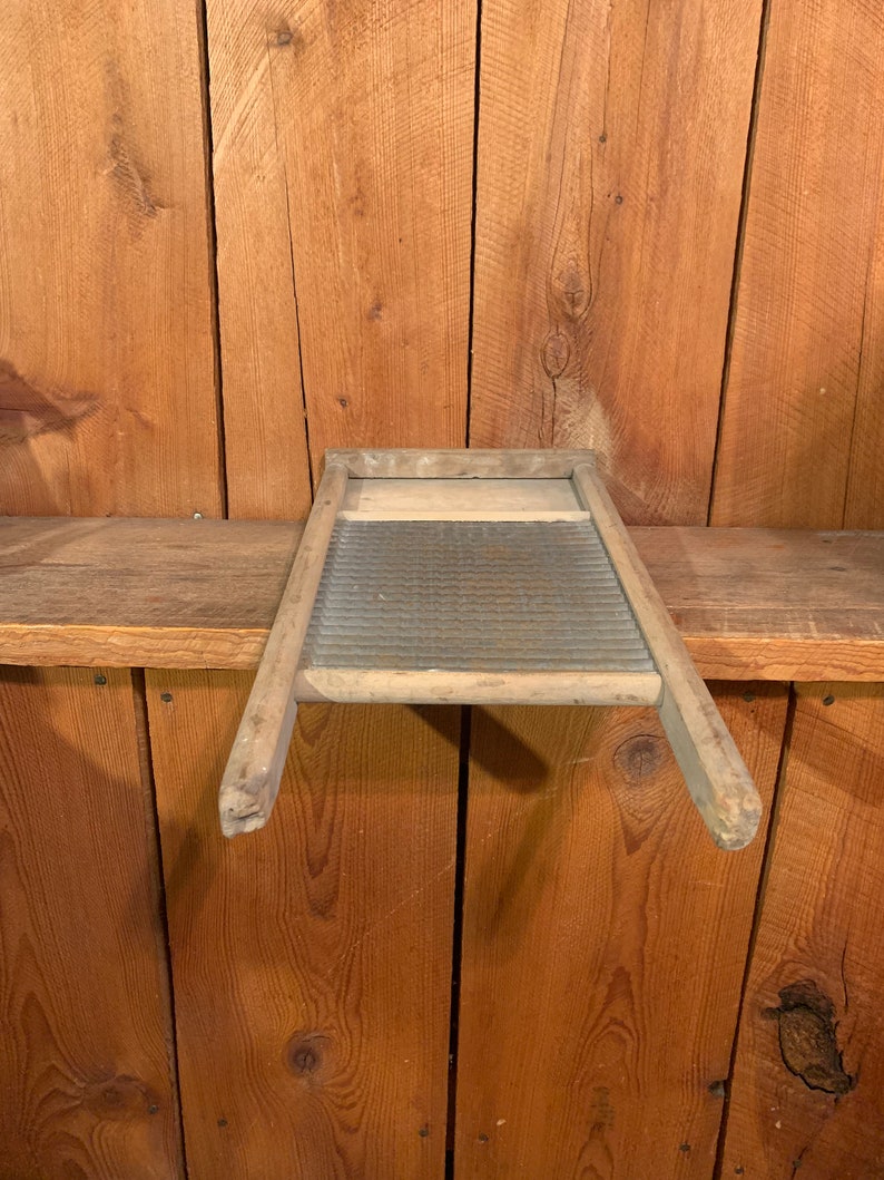 Vintage Smaller Washboard Possibly Made by Columbus Washboard Company ...