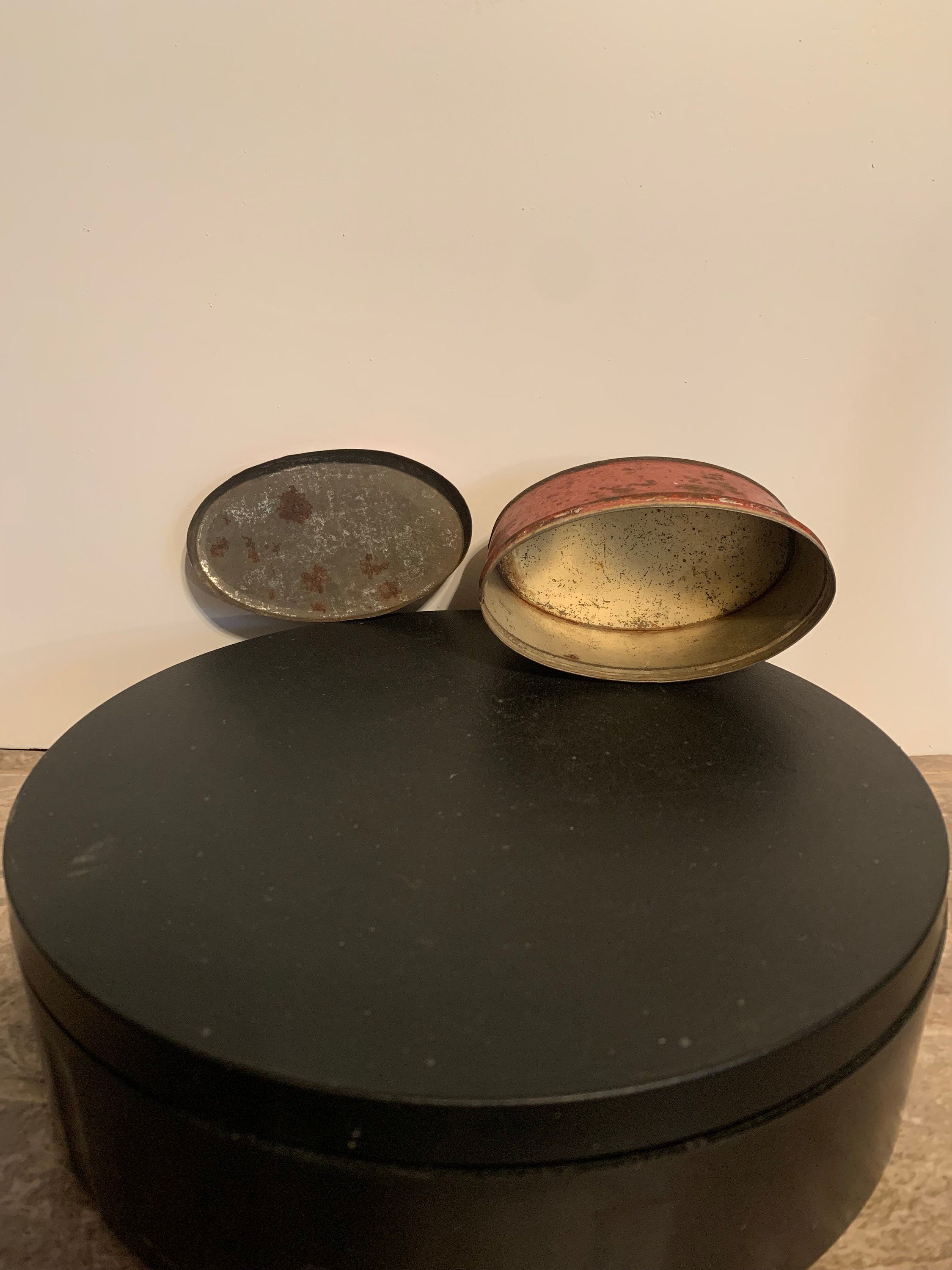 Vintage Small Oval Shaped Mellomints Tin Box | 1940s Orange Tin Can ...