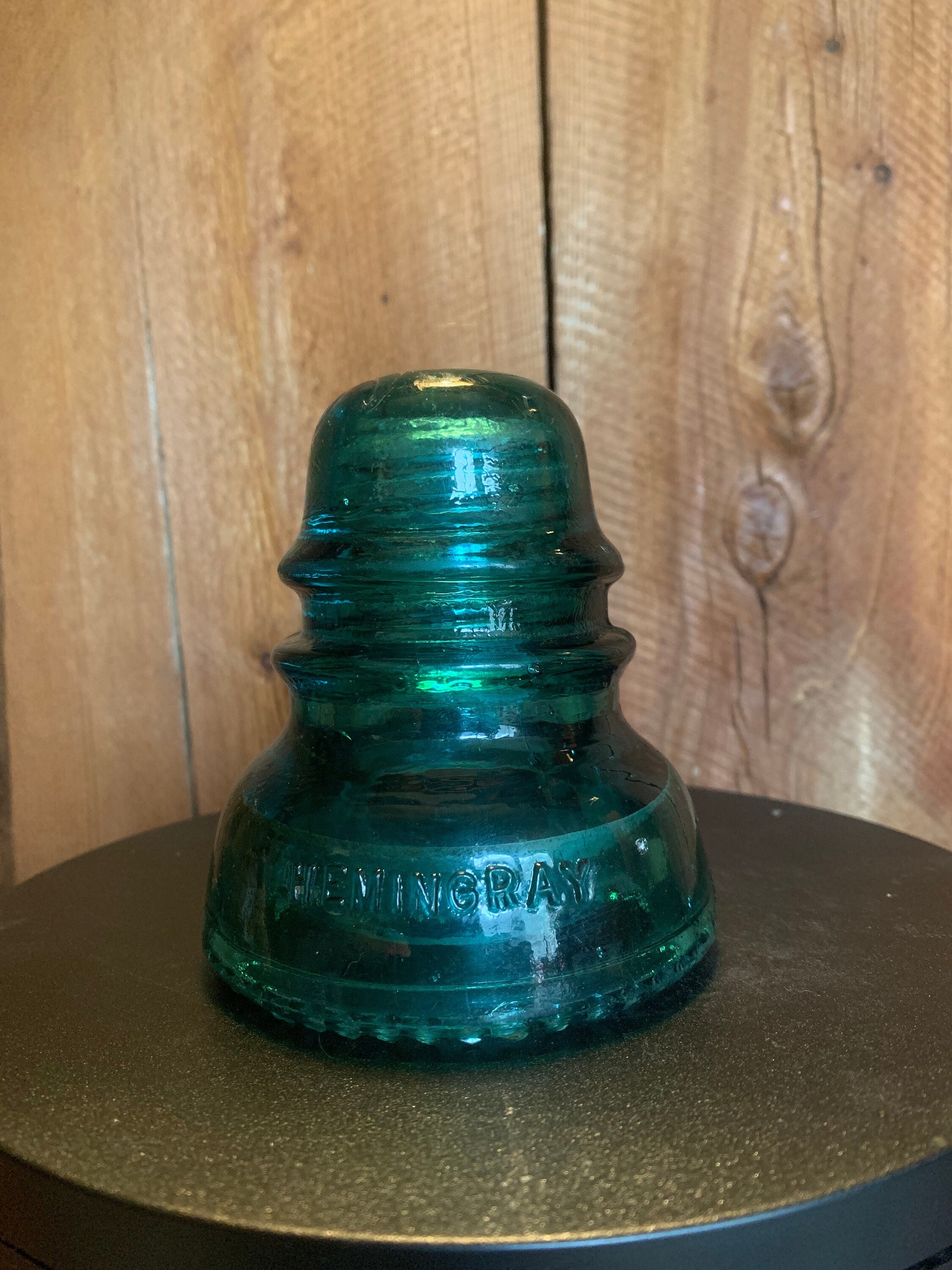 Vintage 1910s Hemingray # 40 Aqua Glass Electrical Insulator 1910s ...