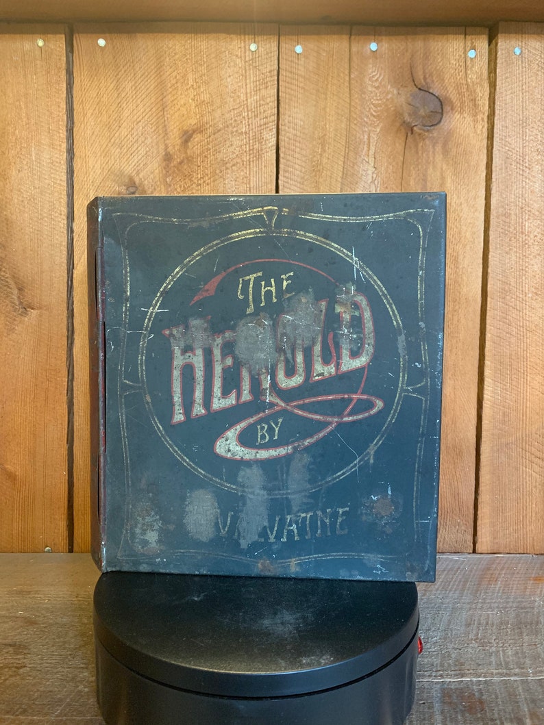 Vintage Metal Harold Smoked Sardines Book Shaped Display Box | Steel ...