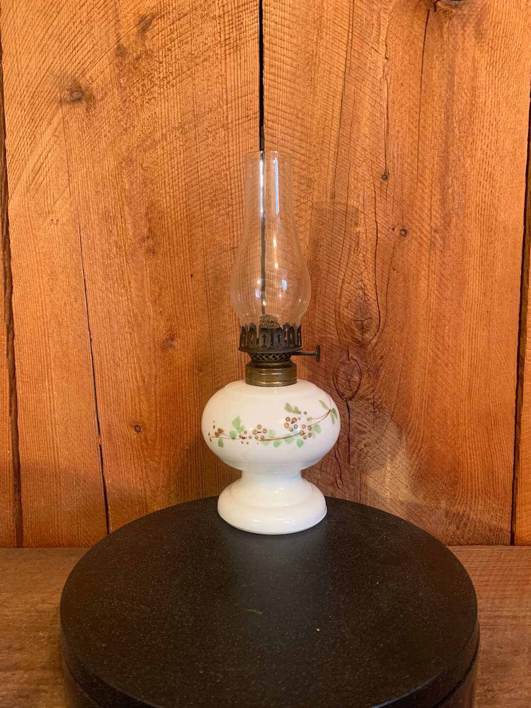 Vintage Miniature Kerosene/oil Lamp | Milk Glass Night Light ...