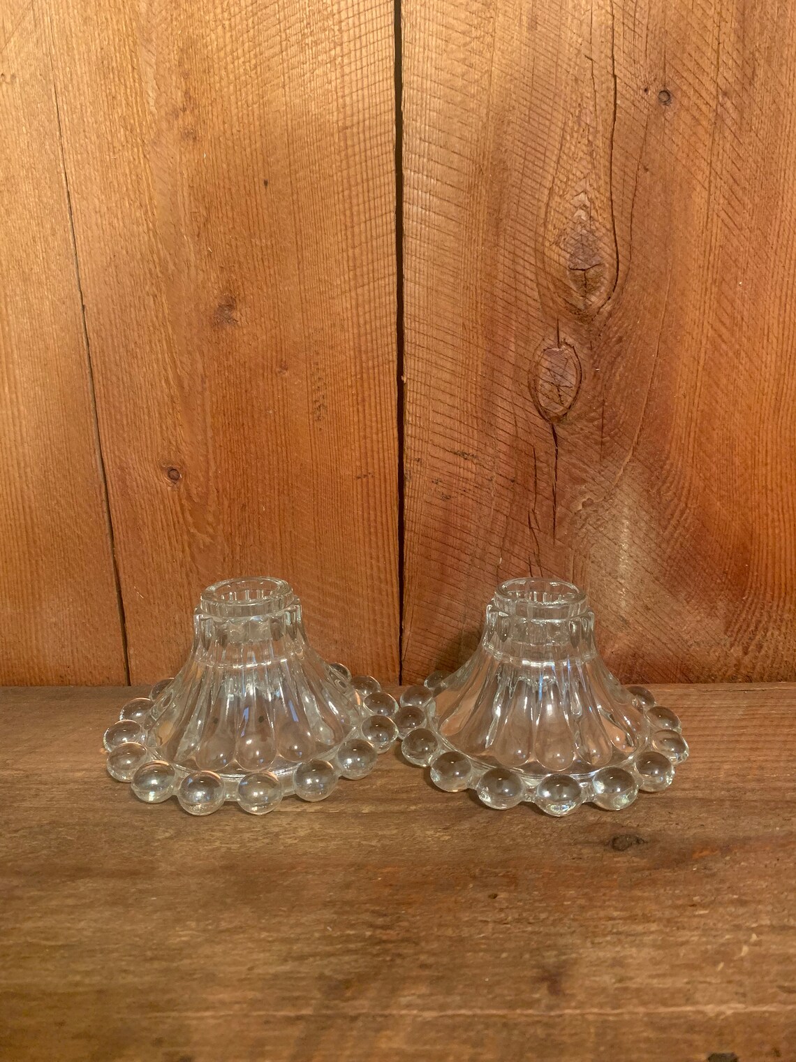 Vintage Berwick Boopie Bubble Glass Candle Stick Holders - Etsy