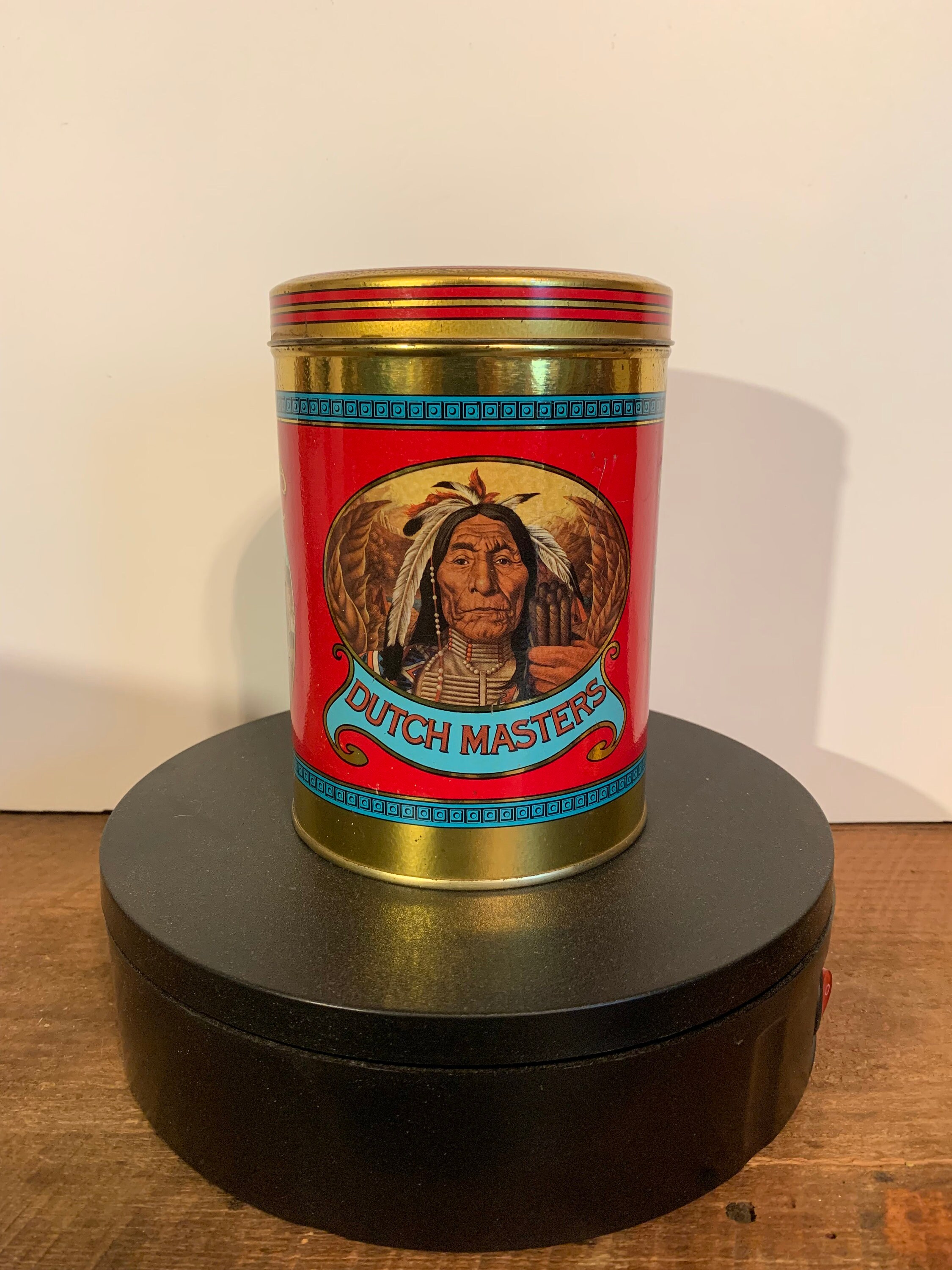 Vintage Dutch Masters Cigar Tin 25 Panetela Can Steel Can With Picture ...