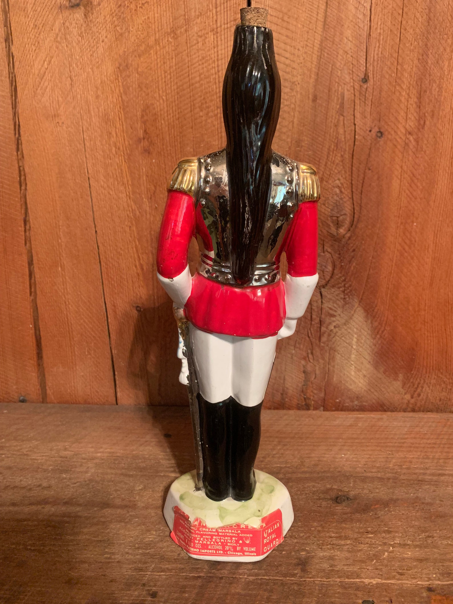 Vintage Sicilian Gold Italian Royal Guard Figurine Wine Bottle ...