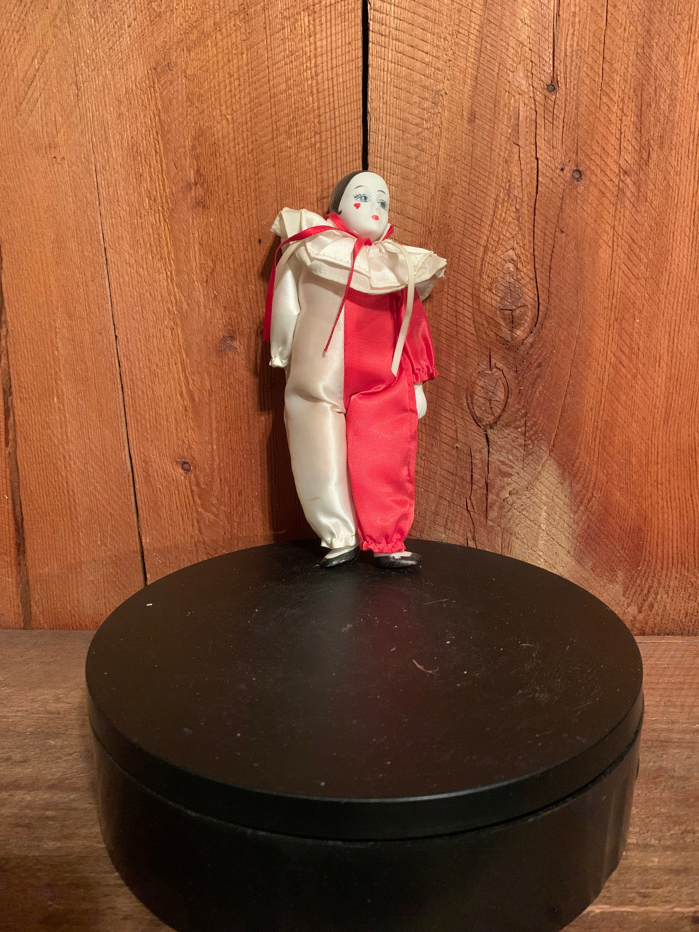 Vintage Porcelain Head, Hands, and Feet | Red and White Clown Suit Mime ...