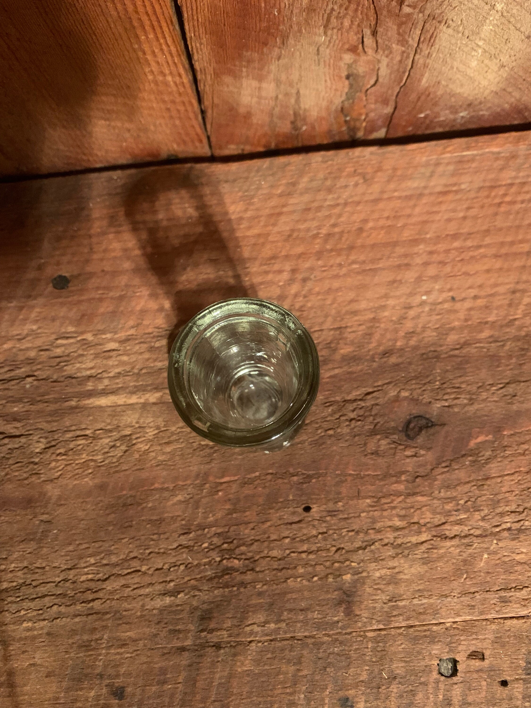 Vintage Small Clear Glass Boot Holds One Ounce of Liquid Unique Shot ...