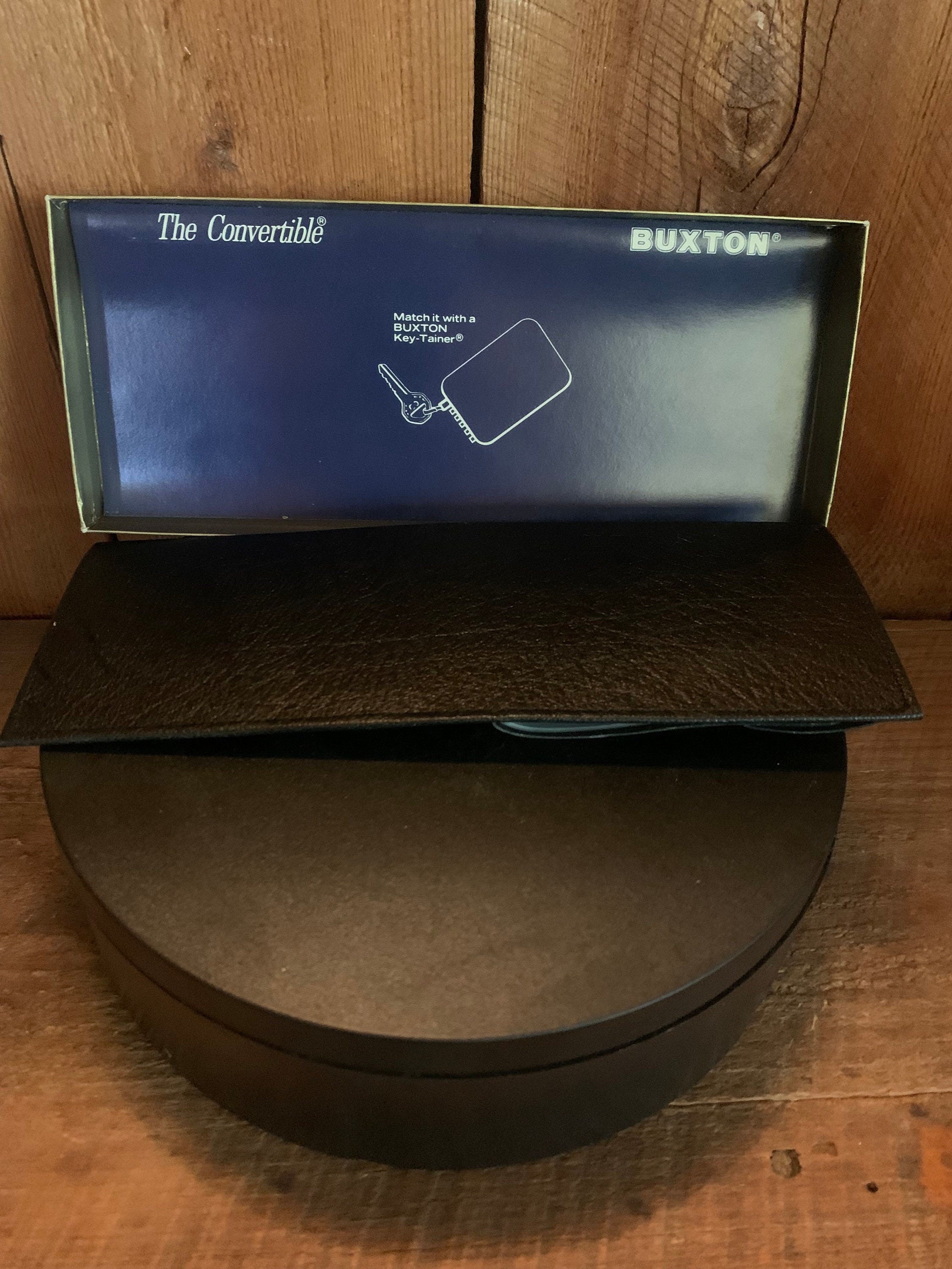 Vintage Black Buxton Convertible Wallet & Brown Rolfs Key Kaddy ...