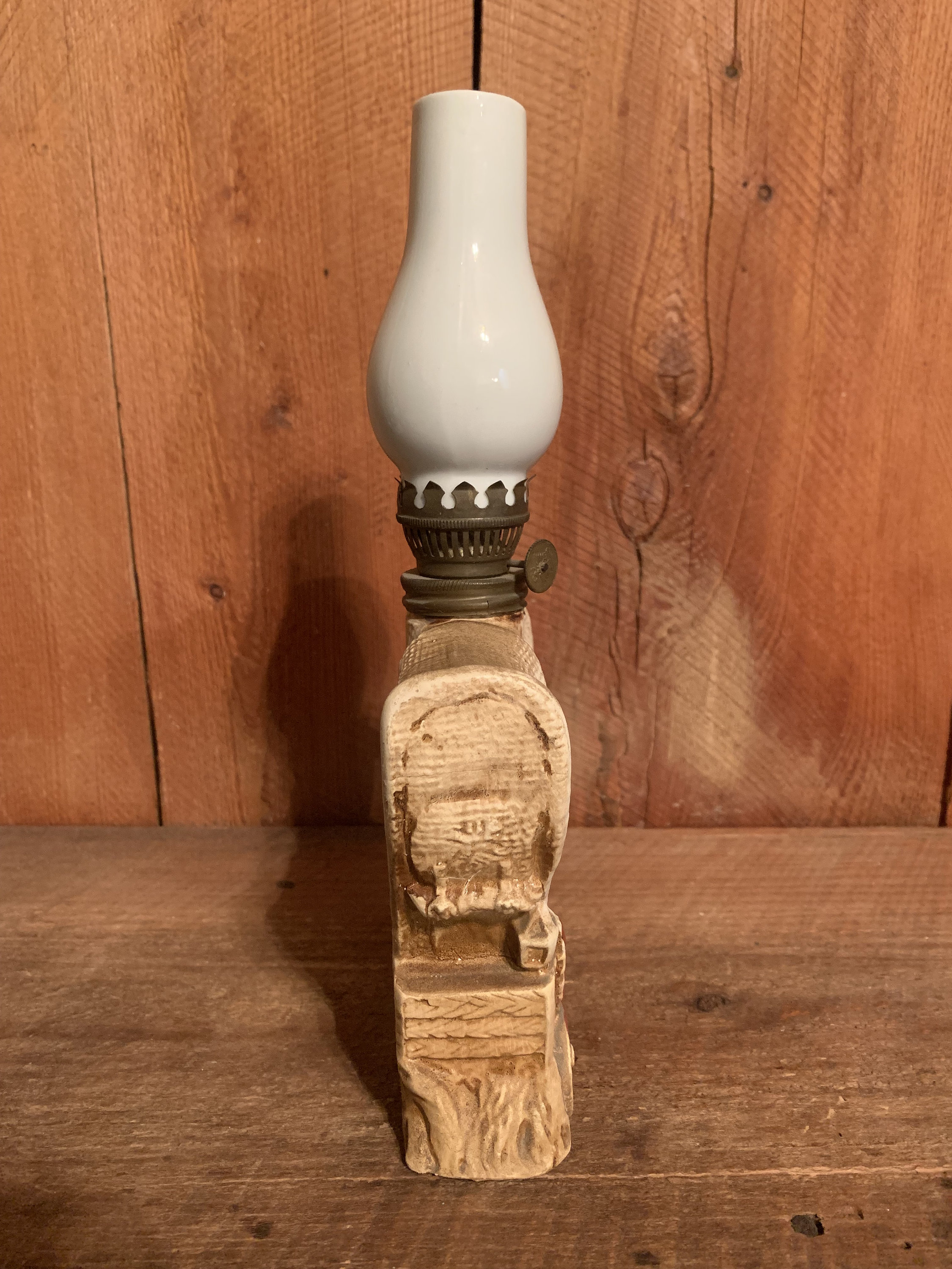 Mini Covered Wagon Oil Lamp | Rustic Old Covered Wagon Kerosene Lamp ...