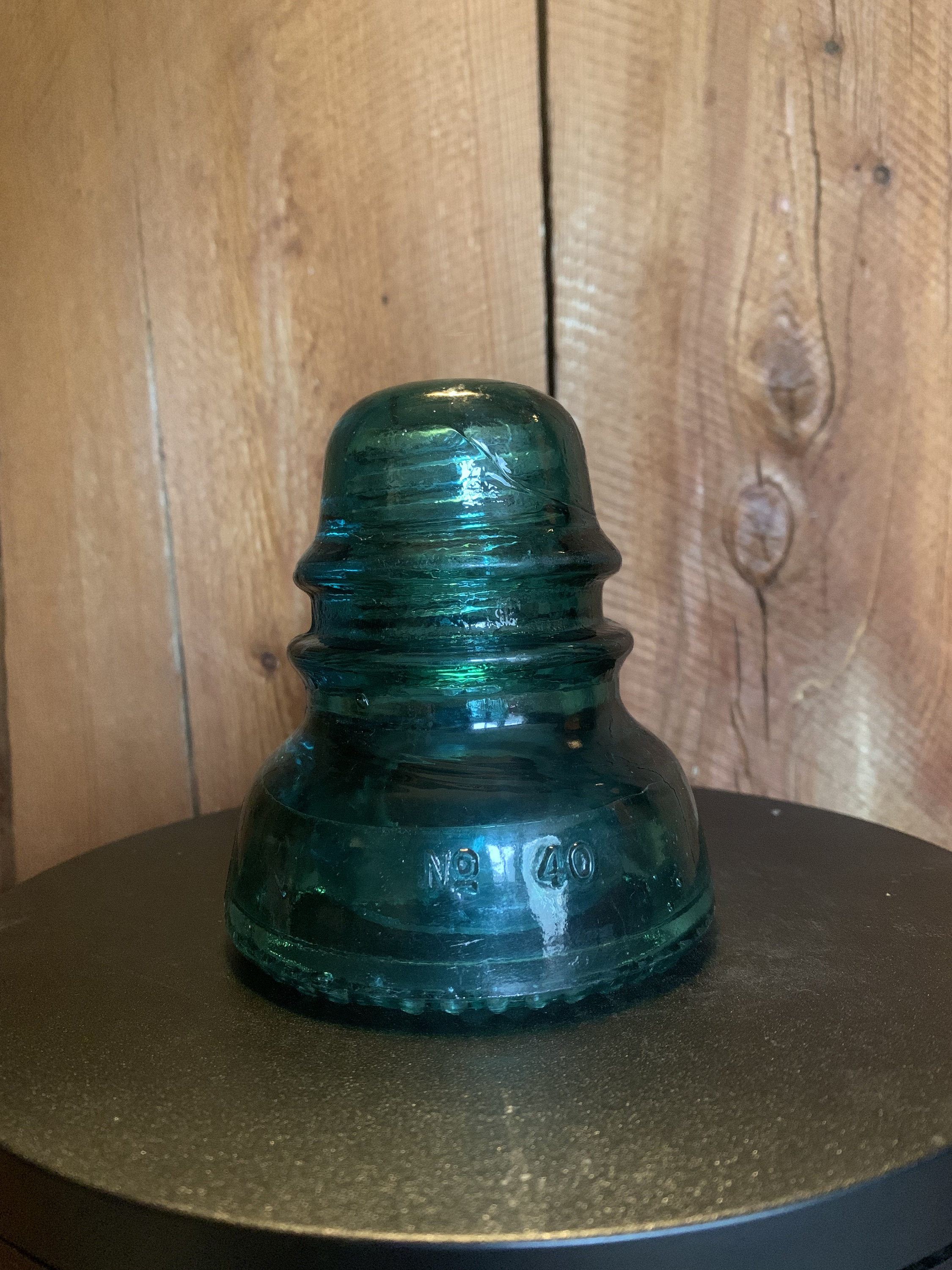 Vintage 1910s Hemingray # 40 Aqua Glass Electrical Insulator 1910s ...