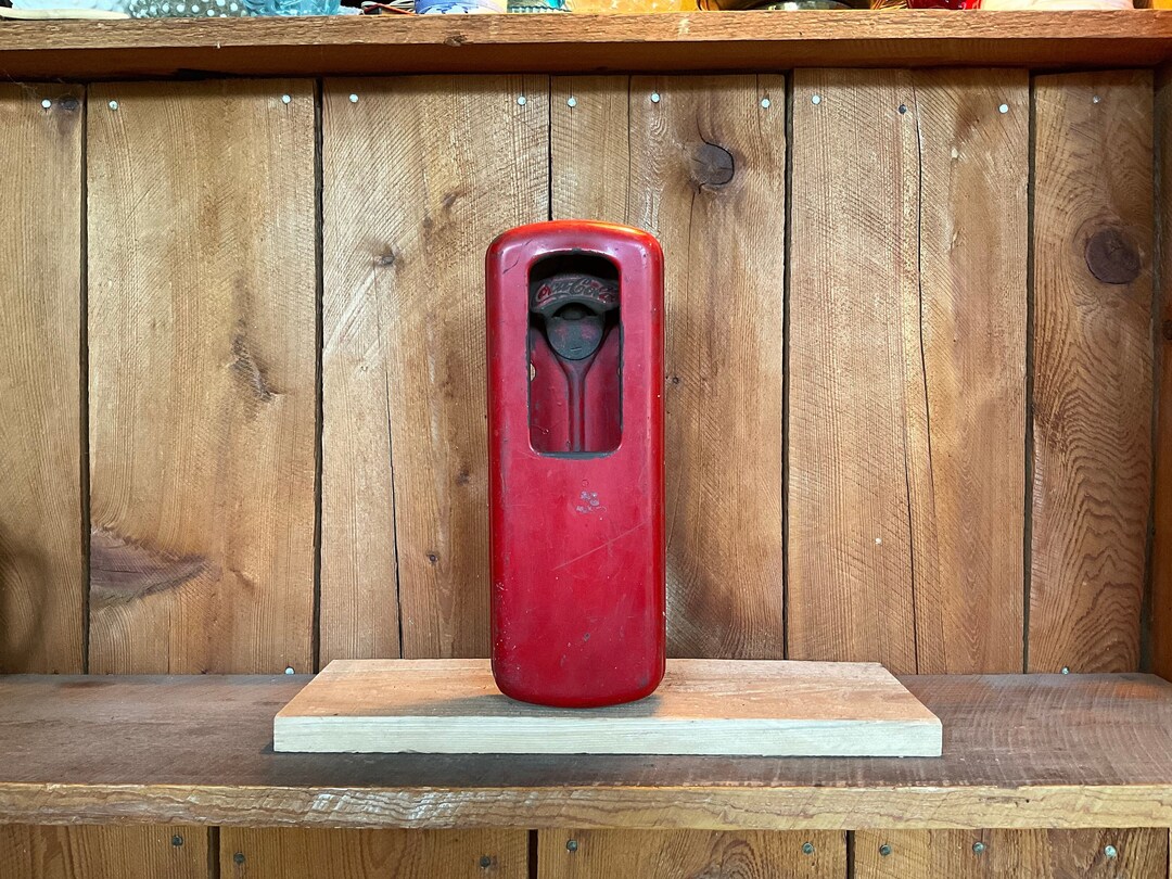 Vintage 1950s Coca Cola Bottle Opener & Cap Catcher - Etsy