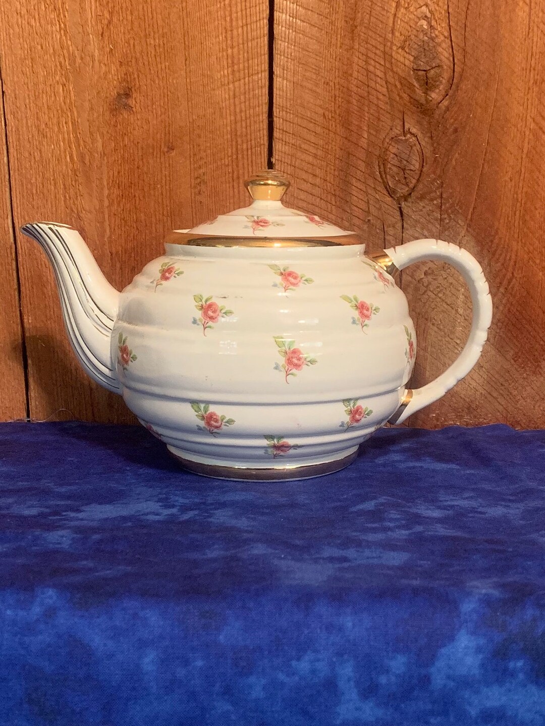 Vintage 1886D English Made Sadler Pink Roses Teapot | Ceramic Beehive ...