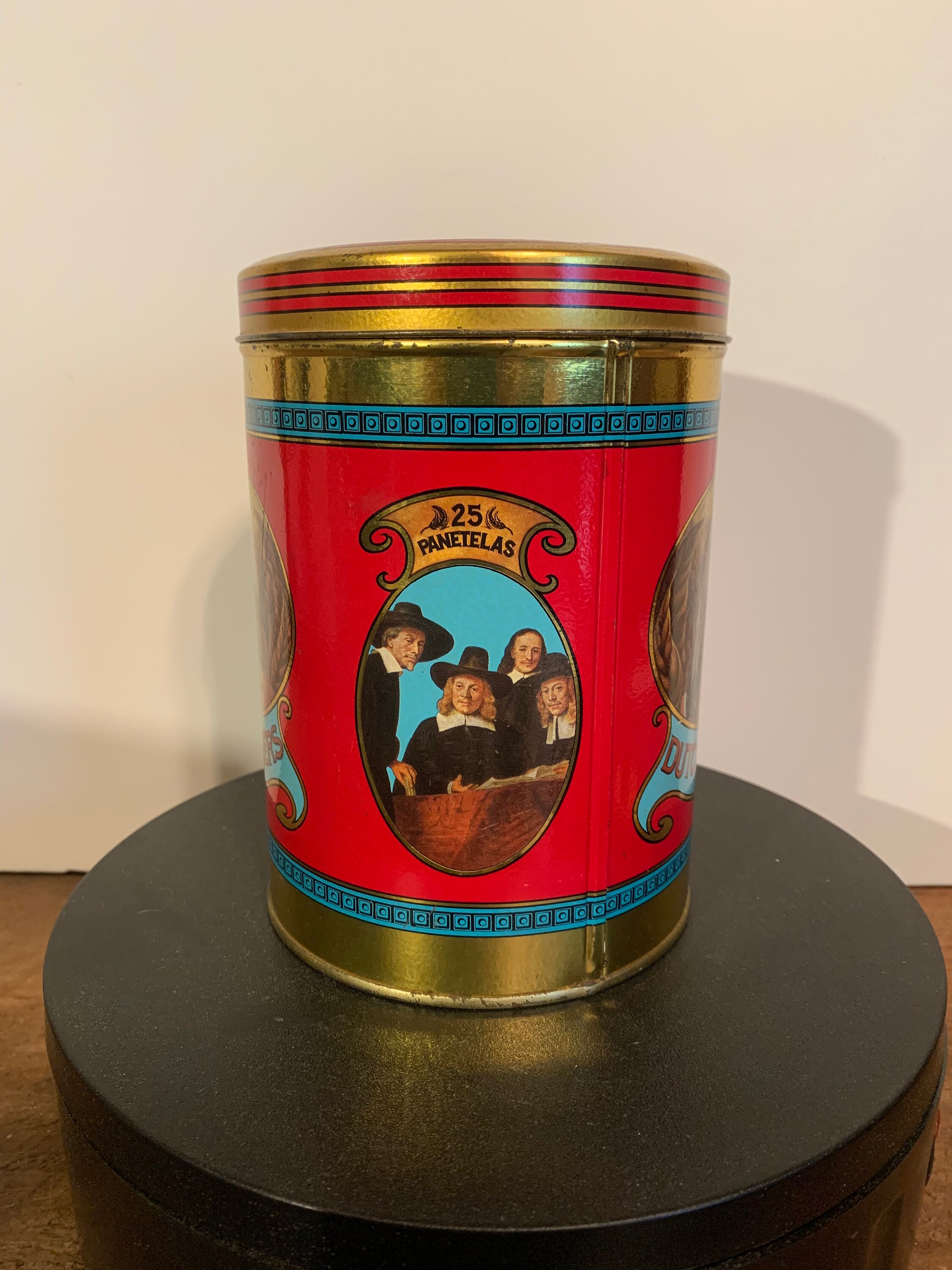Vintage Dutch Masters Cigar Tin 25 Panetela Can Steel Can With Picture ...