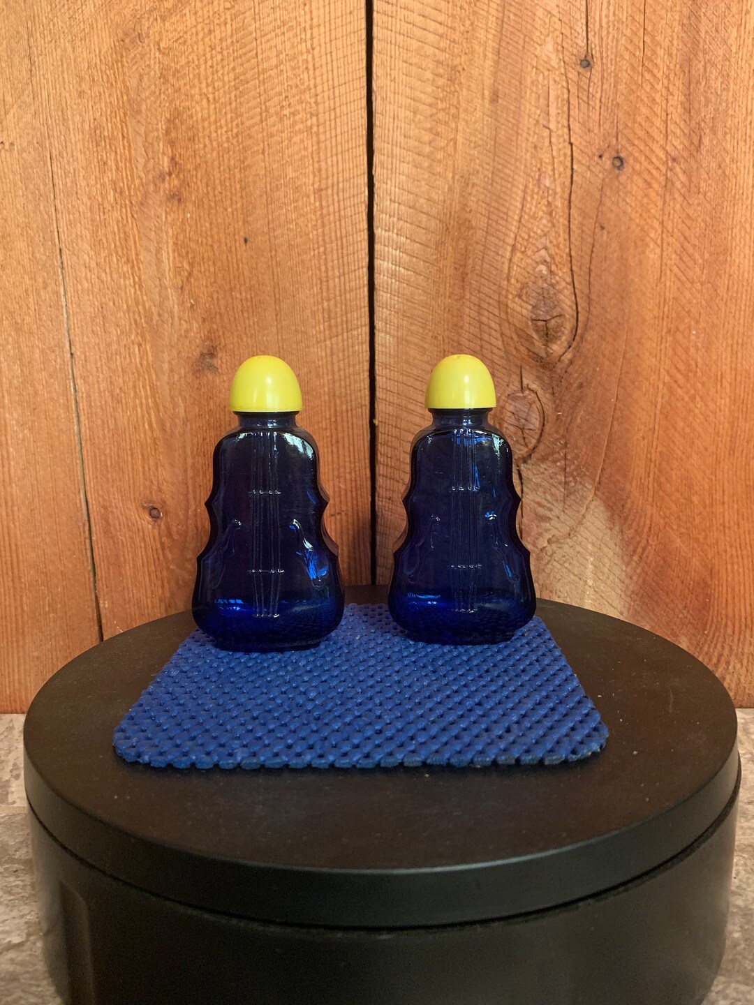 Vintage Cobalt Blue Cello Salt and Pepper Shakers | Hazel Atlas Ritz ...