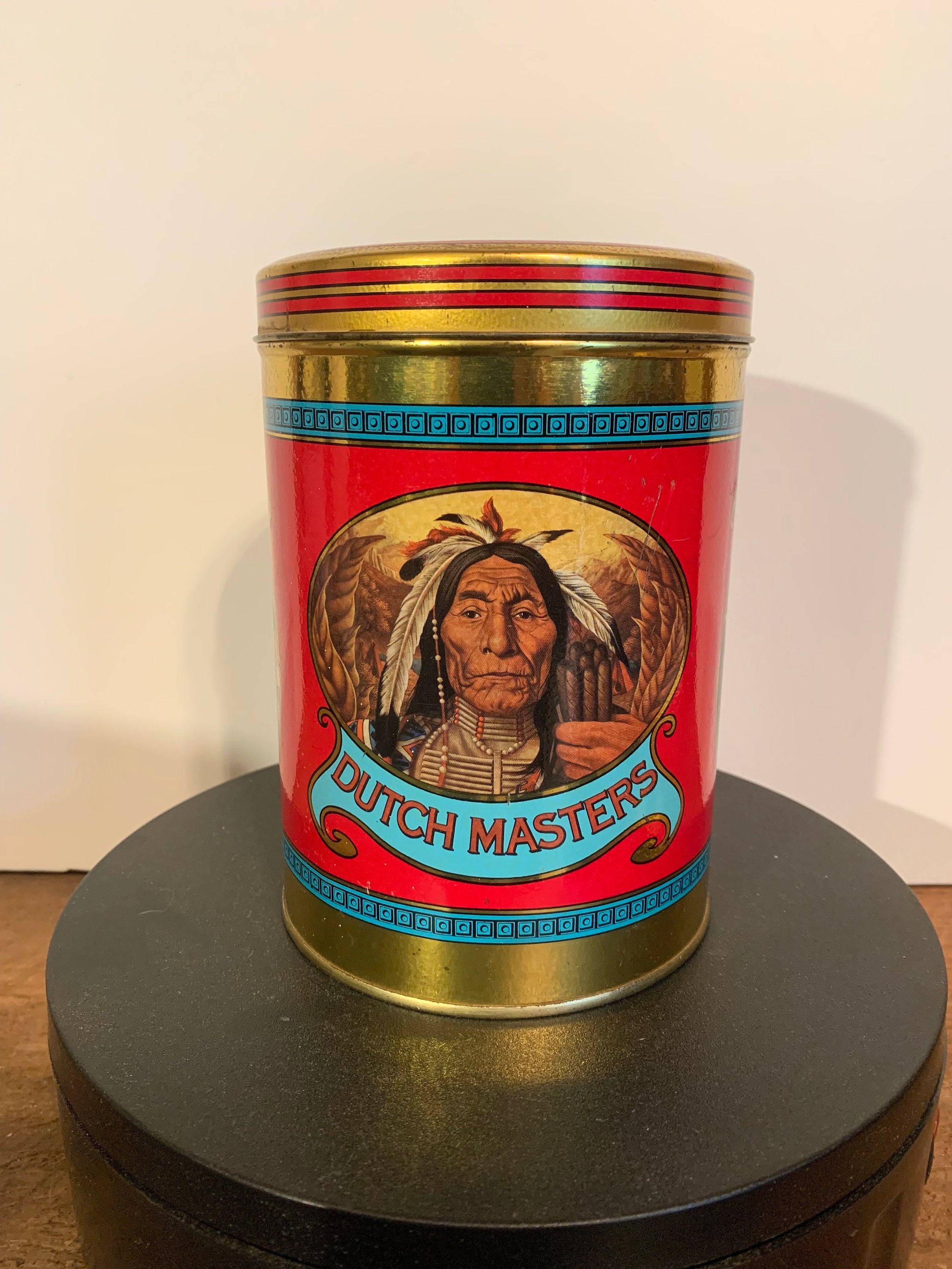 Vintage Dutch Masters Cigar Tin 25 Panetela Can Steel Can With Picture ...