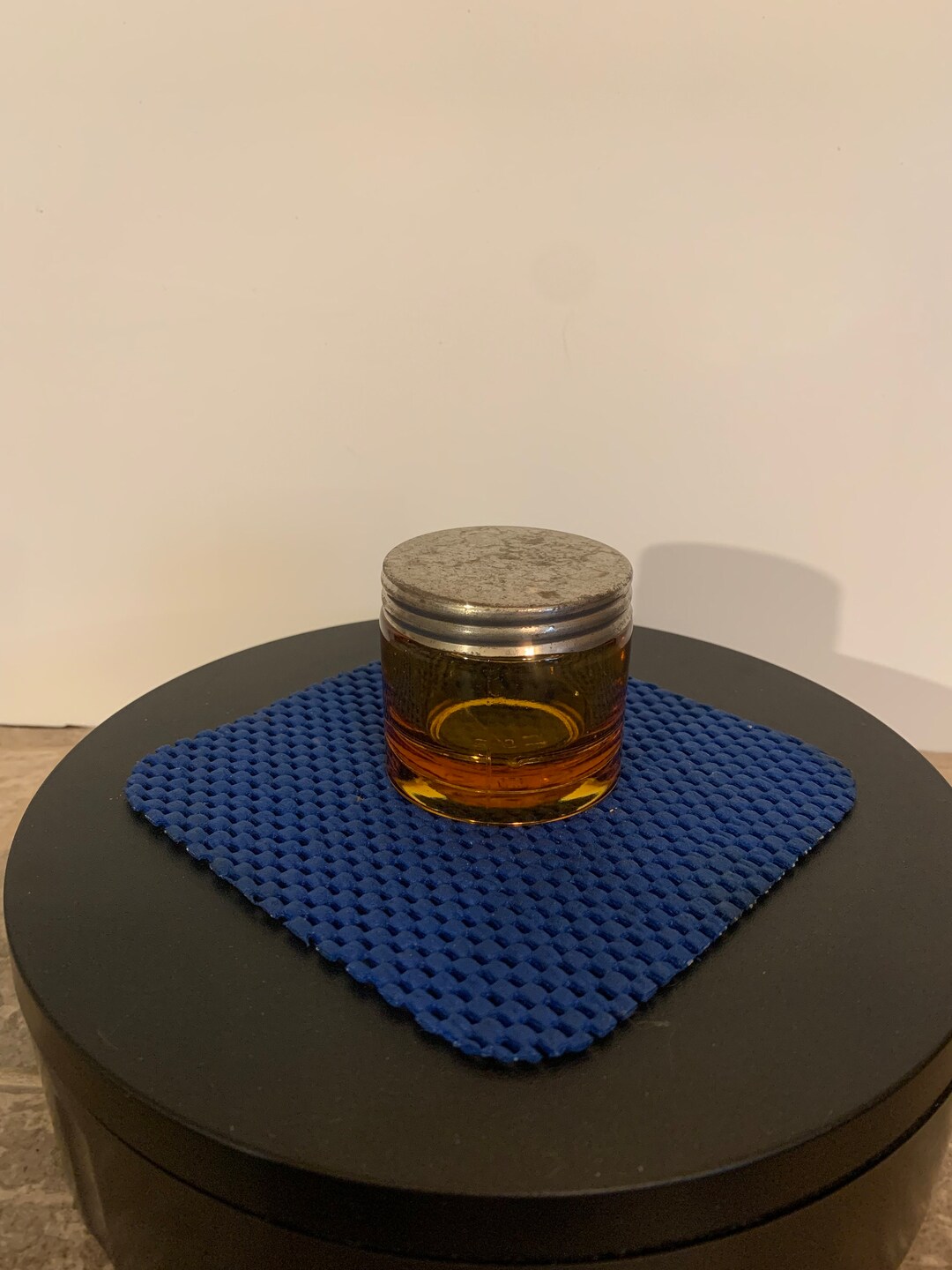 Vintage Small Yellow Glass 2oz Jar | Heavy Bottom Straight Sided Jar ...