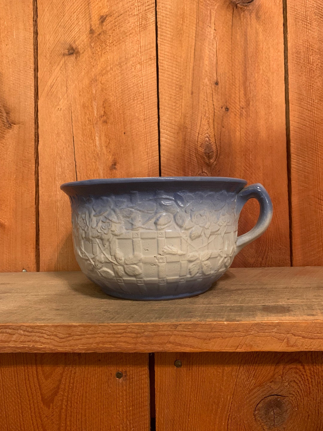 Vintage /antique Stoneware Chamber Pot Early 1900s Early American Home ...