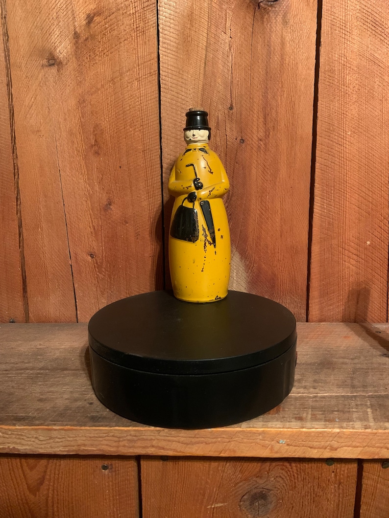 Vintage 1930s Carrie Nation Vinegar Bottle | Hand Painted Lady With ...