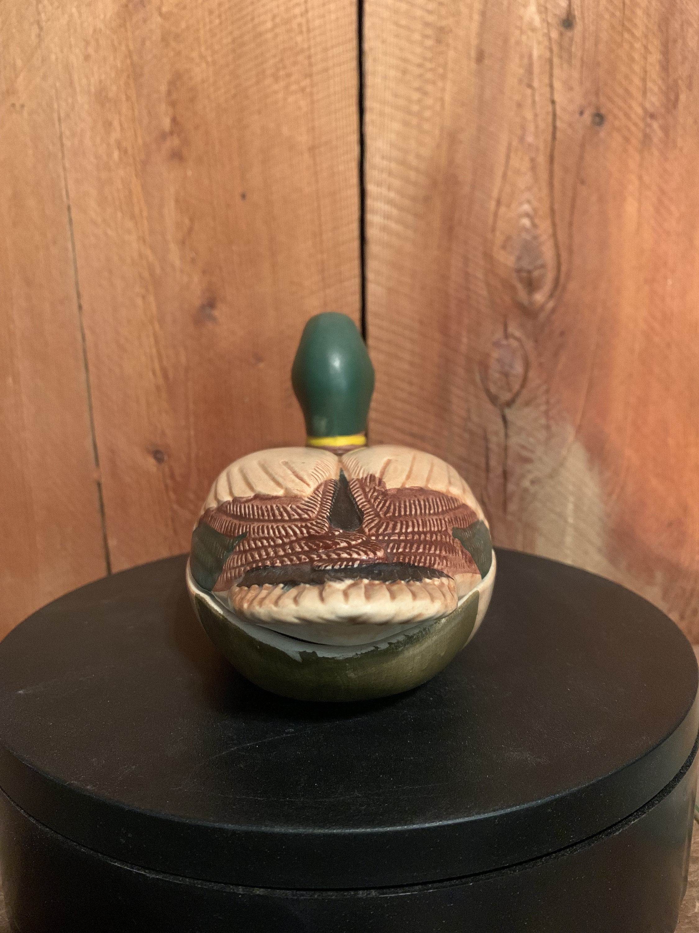 Vintage Avon Ceramic Mallard Duck | Two Piece Mallard Trinket Box ...