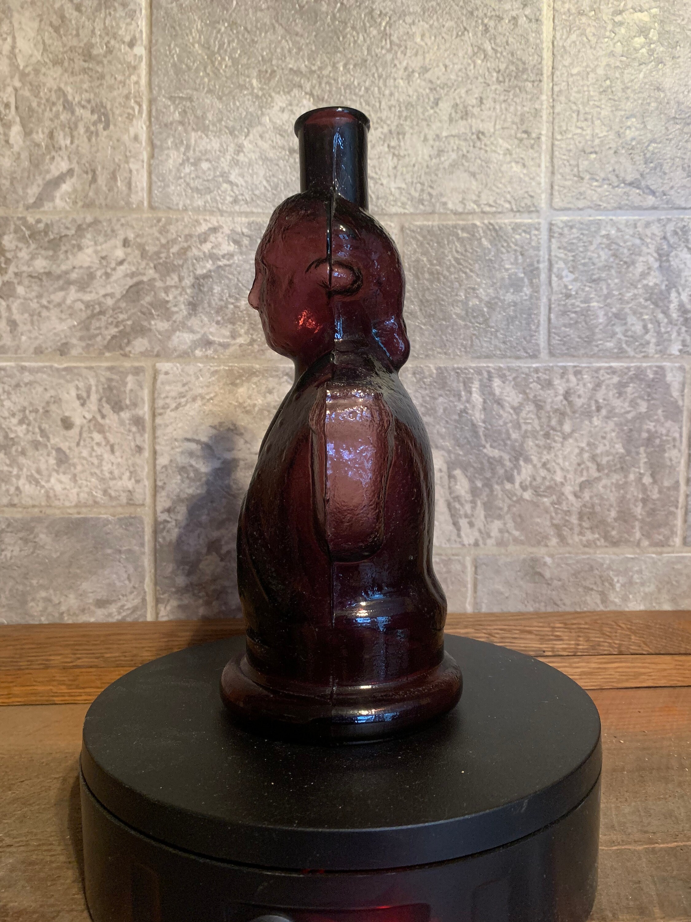 Vintage Purple General George Washington Bust Bottle | Purple George ...