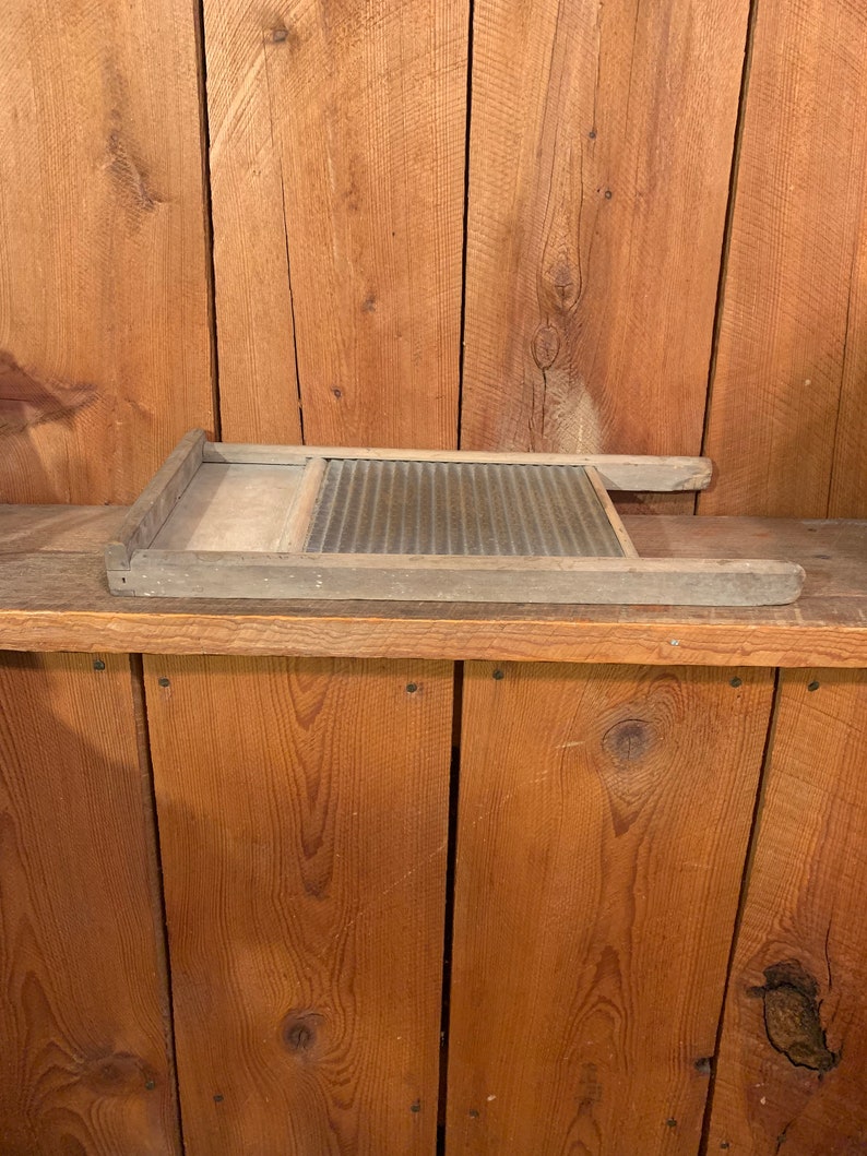 Vintage Smaller Washboard Possibly Made by Columbus Washboard Company ...