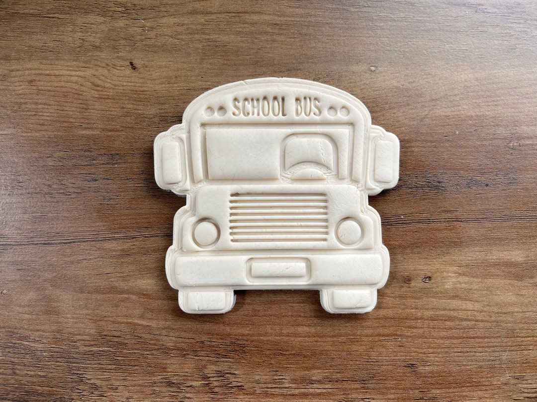 School Bus Cookie Cutter - 4 Inch - Bus Driver Gift - Thank You - End ...