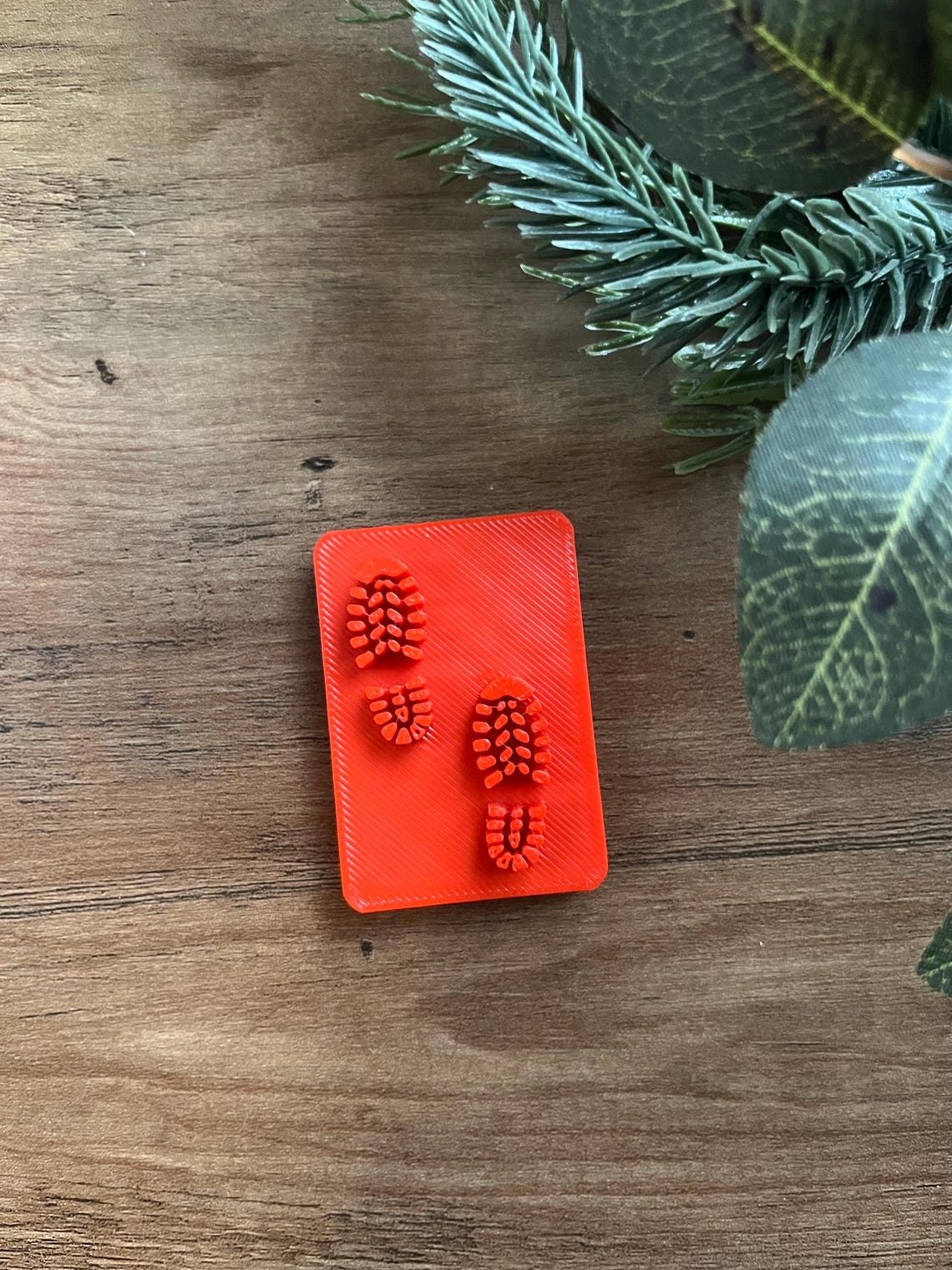 Santa Boot Prints Stamp - Christmas Cookies - Santa Footprints - Dusted ...