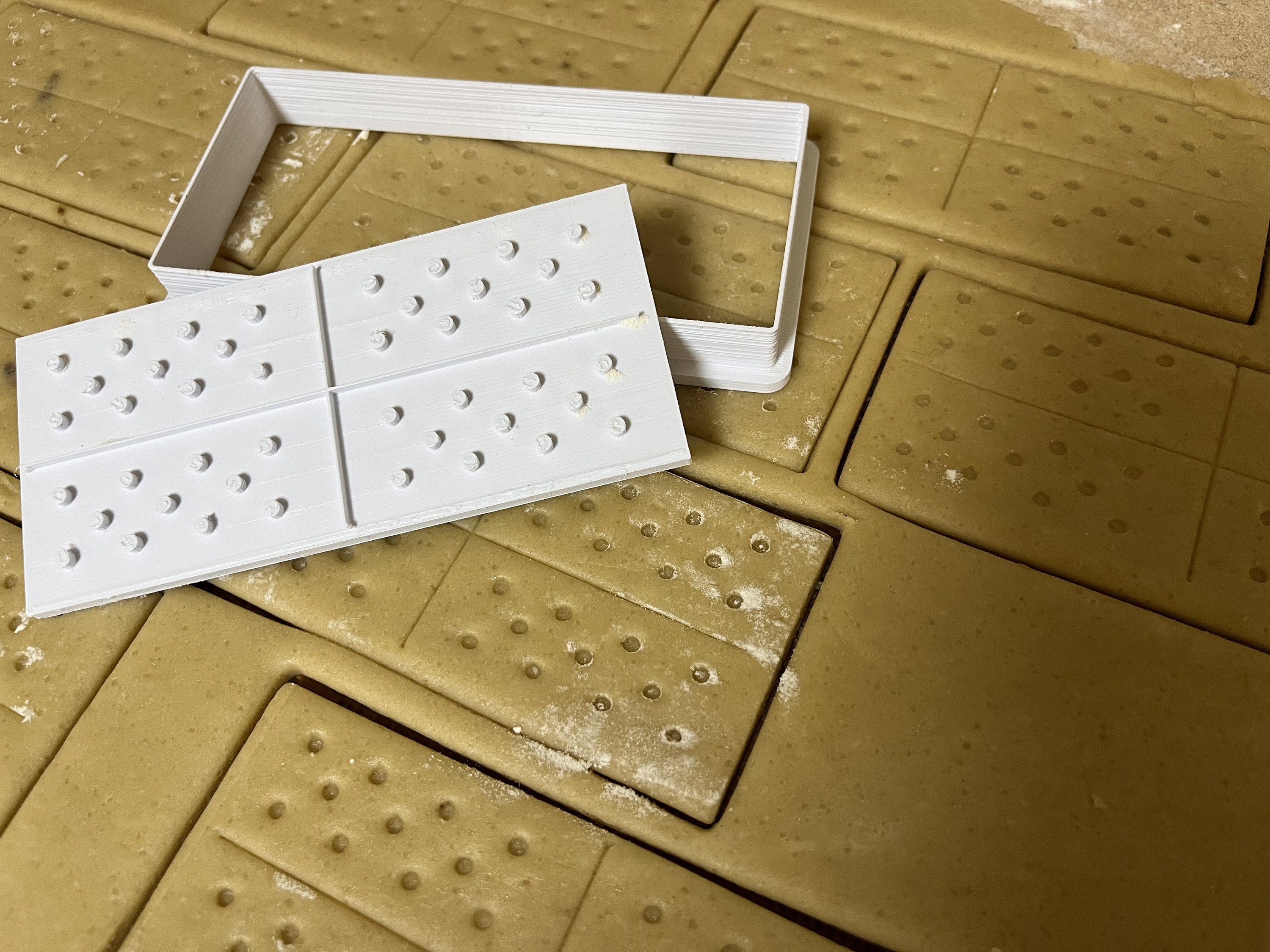 Graham Cracker Shaped Cutter and Stamp - Snack Crackers Cookies ...