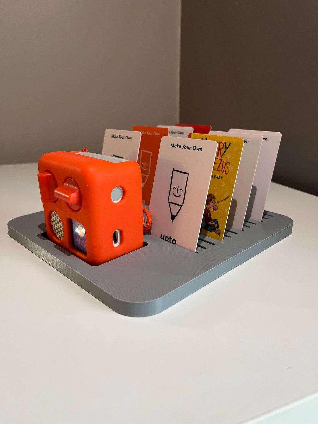 MINI Music Player Docking Stand and Card Holder- Toy Storage Display ...