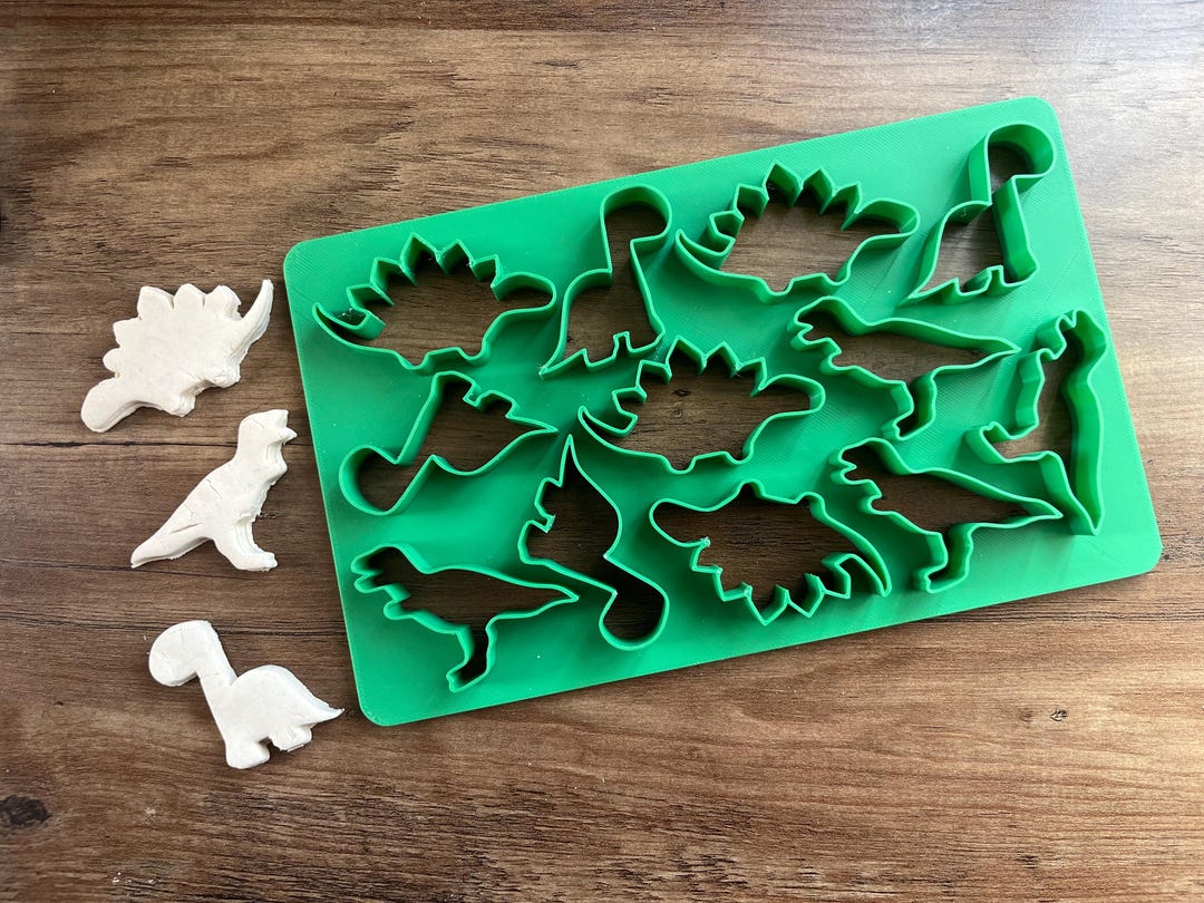Mini Dinosaur Cookie or Cracker Cutter - Bite Size Cookies - 12 Cookies ...