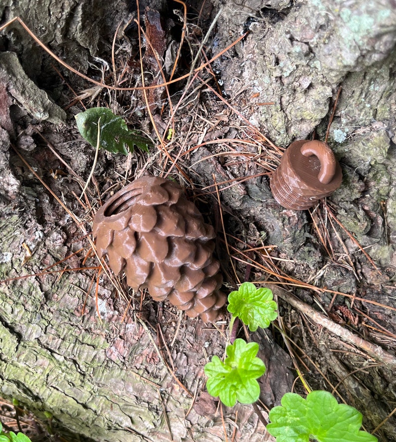 Geocache Pinecone Container Geocaching 3D Print Hide - Etsy