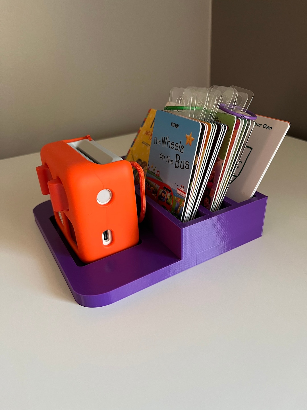 MINI Music Player Docking Stand and Card Holder- Toy Storage Display ...