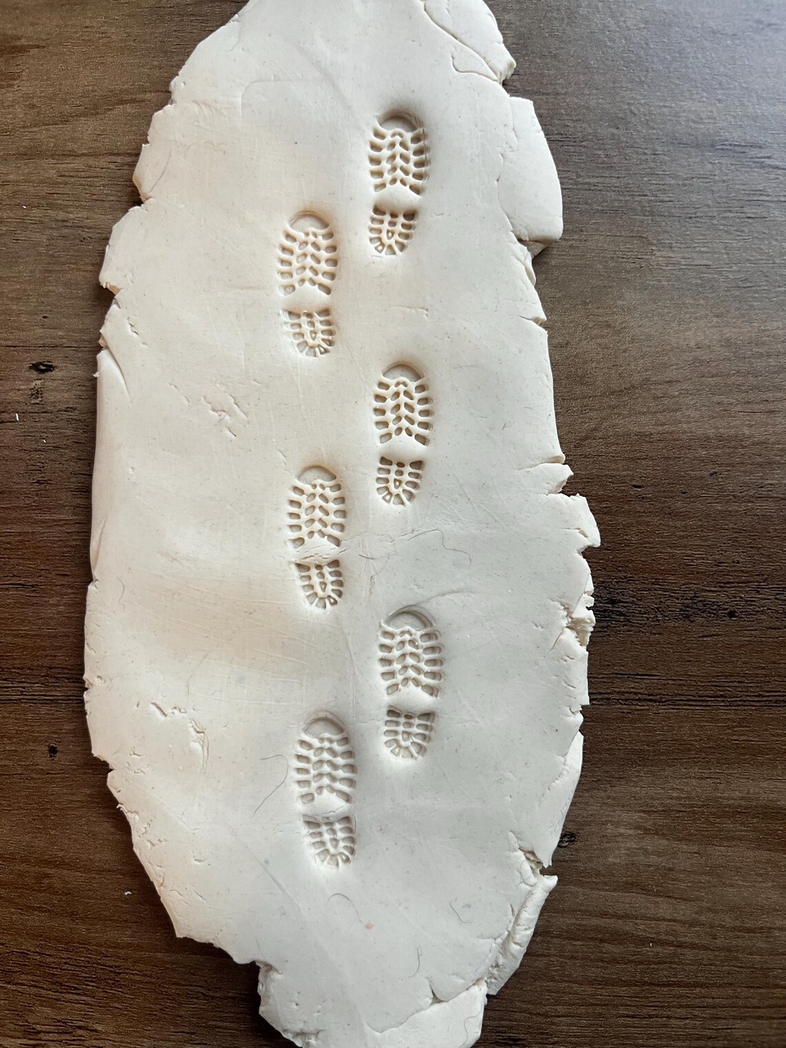 Santa Boot Prints Stamp - Christmas Cookies - Santa Footprints - Dusted ...