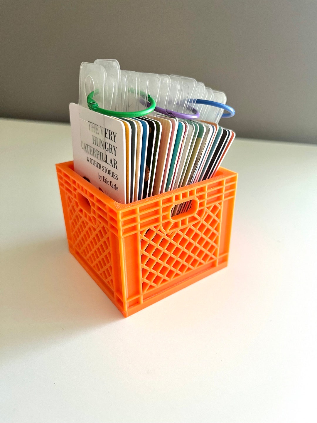 Milk Crate Multi Card Holder Display Stand- Mini or Original Music ...