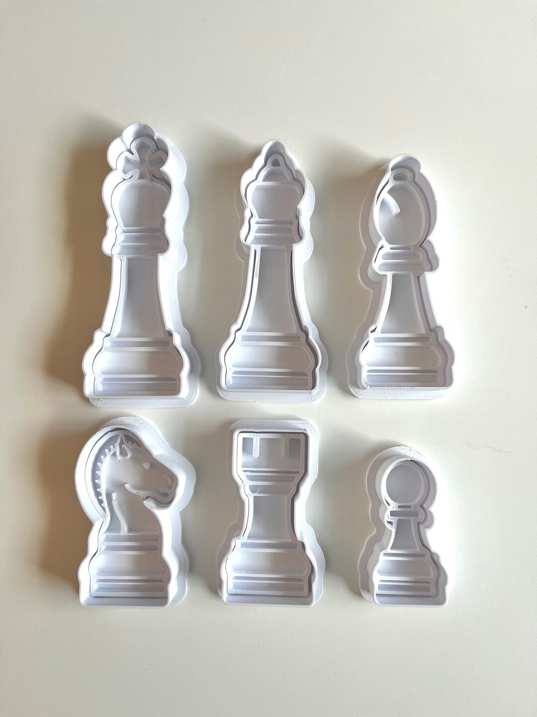 Chess Pieces Cookie Cutters With Detail Stamp Full Set or Individual ...