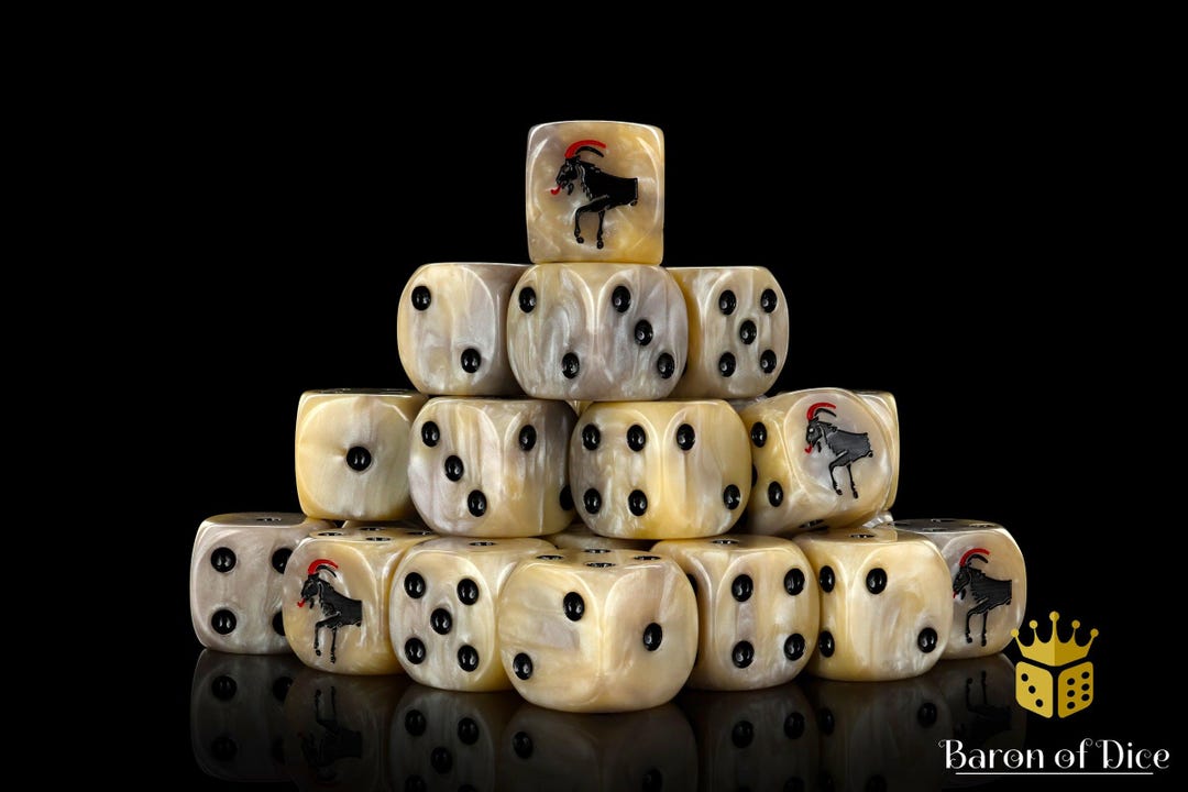 Bloody Goat Dice | Baron of Dice Official | 16mm or 12mm | Wargaming ...