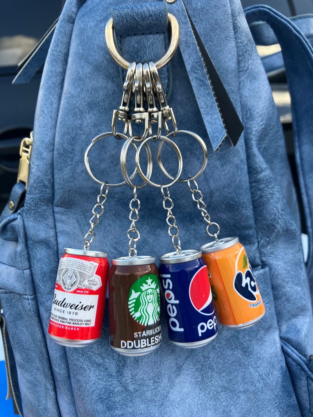 Soda Keychain, Beer Keychain, Fanta, Pepsi, Starbucks Keychain - Etsy