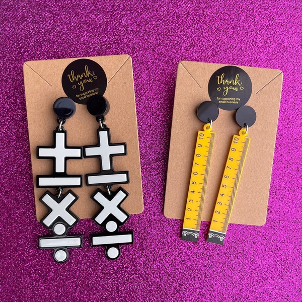 Teacher Earrings - Etsy