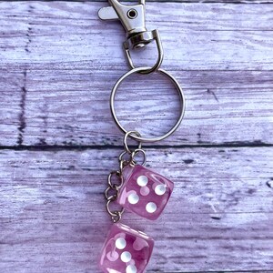 Dice Keychain, Translucent Dice, Neon Dice, Bunco Gift, Poker, Yahtzee ...