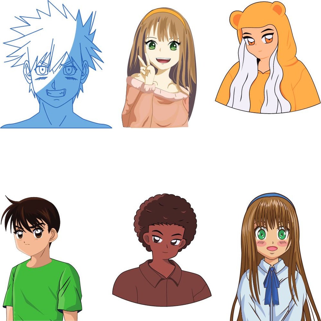 Anime Digital Stickers/manga Drawings/decoration/planner Stickers ...