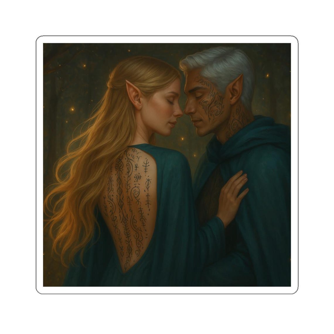 Throne of Glass Sticker, Aelin and Rowan Sticker, Fantasy Couple Die ...