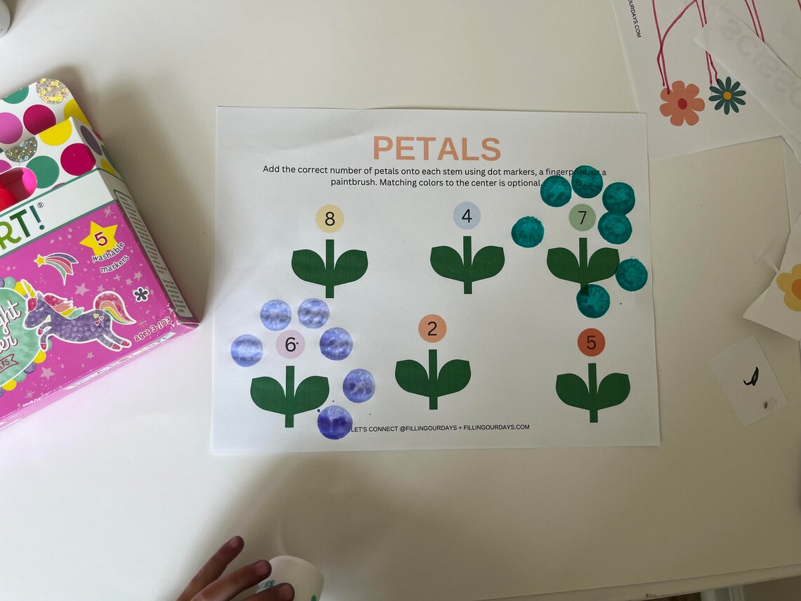 SPRING FLOWER BUNDLE Activity Pack for Children, Digital Download ...