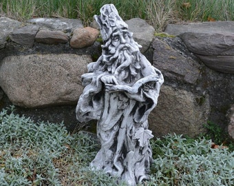 Reconstituted Stone Garden Wizard Statue - Etsy UK
