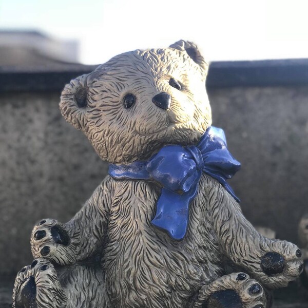 Teddy Bear Figurine - Etsy