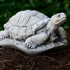Garden Turtle Statue Sea Turtle Decor Cement Turtle Sculpture Outdoor ...
