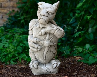 Concrete Devil Statue - Etsy