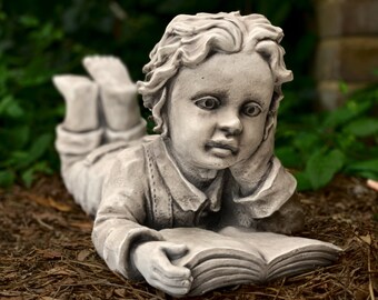 Reading Child Statue - Etsy
